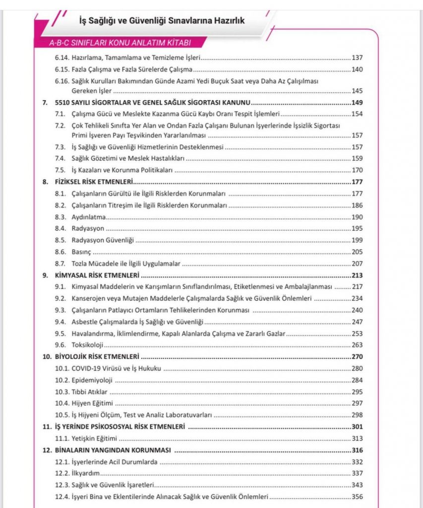 İSG KONU ANLATIM KİTABI HAP BİLGİLER (12. baskı-tüm konular-2025 basım) - İSG Türkiye Sınav