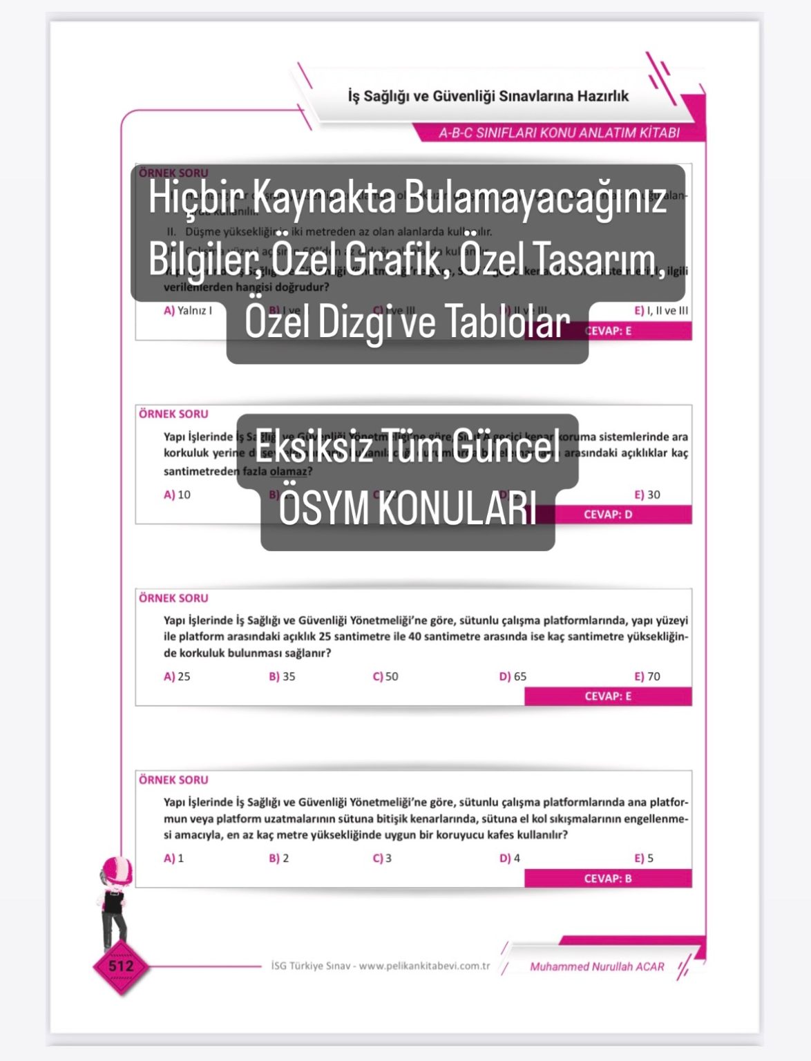 İSG KONU ANLATIM KİTABI HAP BİLGİLER (7.baskı 2023 basım) - İSG Türkiye Sınav