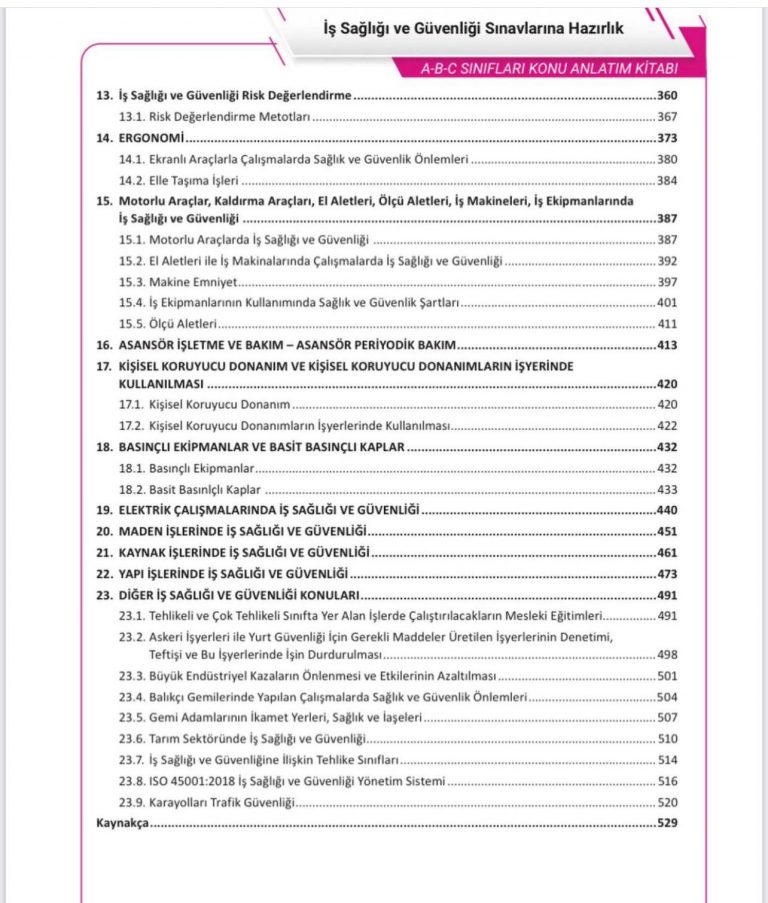 İSG KONU ANLATIM KİTABI HAP BİLGİLER (7.baskı 2023 basım) - İSG Türkiye Sınav