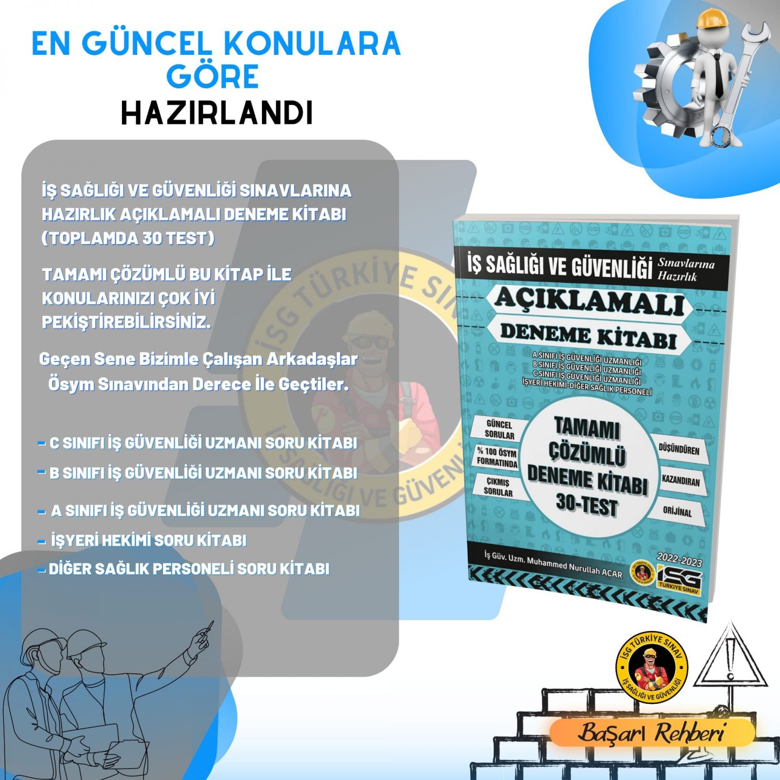 İSG ÖZEL SORU SETİ (toplam 6 kitap, haziran 2024 basım, binlerce soru ...